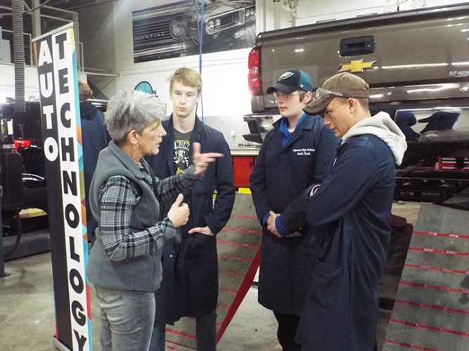Sue Allor talks shop with high schoolers | News, Sports, Jobs - The ...